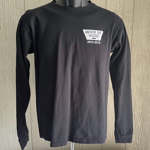Vans | Shirts | House Of Vans Long Sleeve T Shirt Adult S Small ...